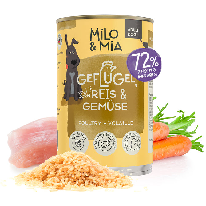 Milo & Mia Petfood - Glücklich fängt beim Futter an.